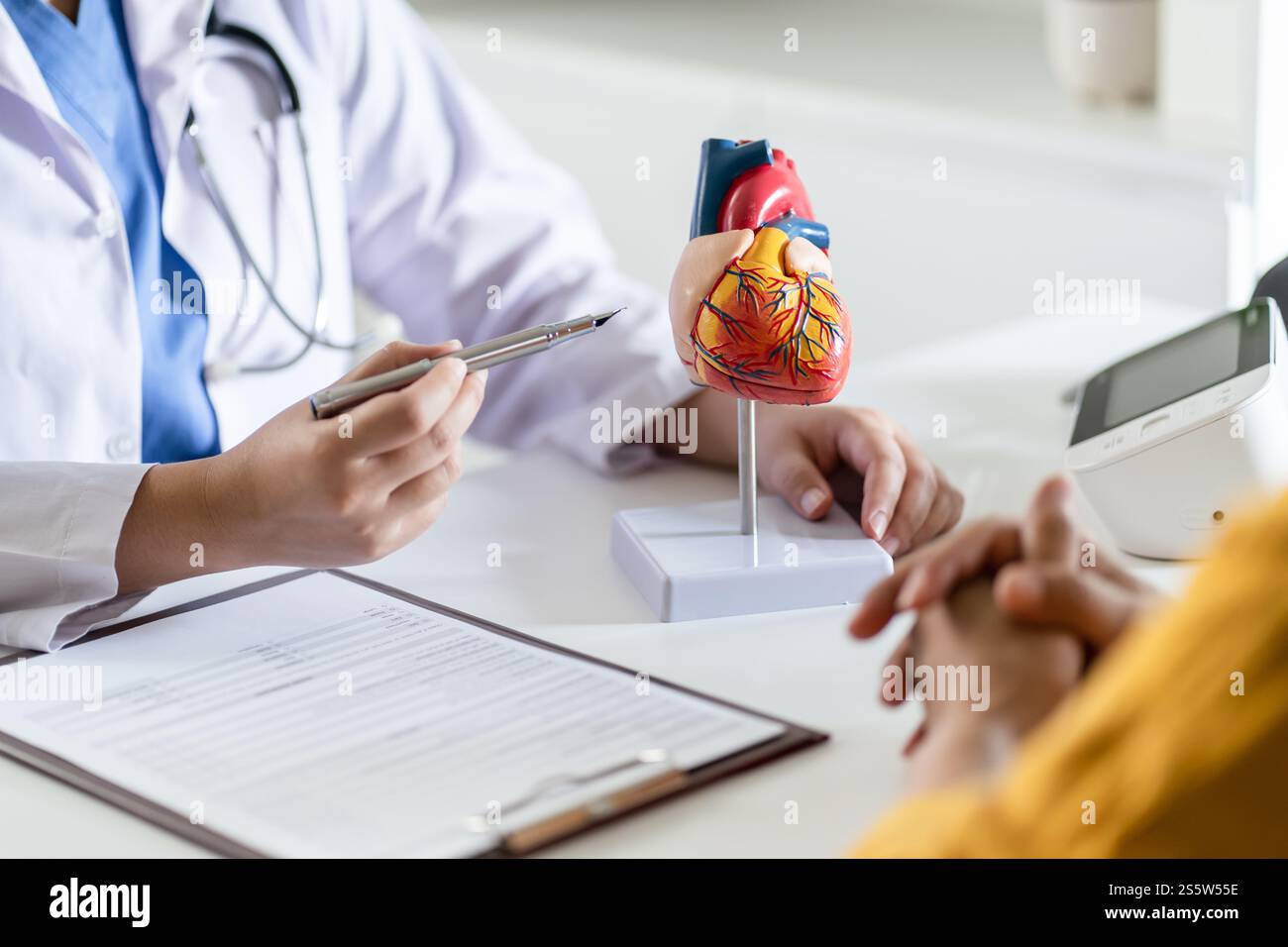 Cardiology Consultation treatment of heart disease. Doctor cardiologist ...