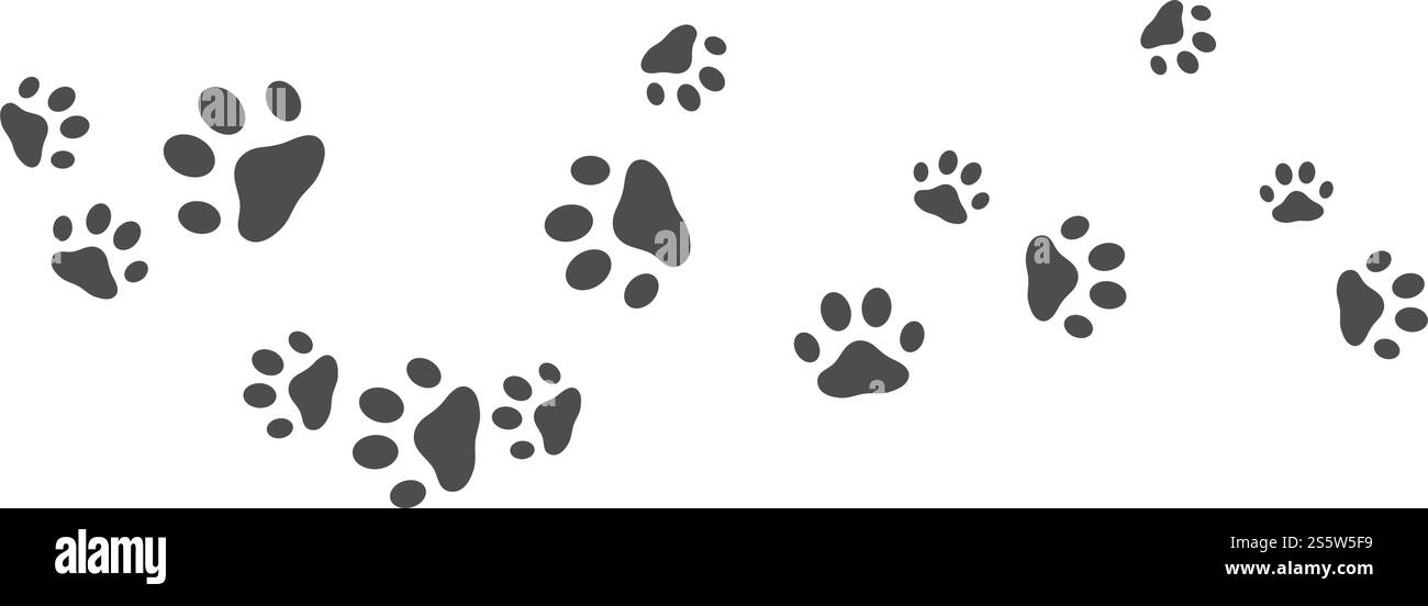 Paw background template vector Stock Vector Image & Art - Alamy