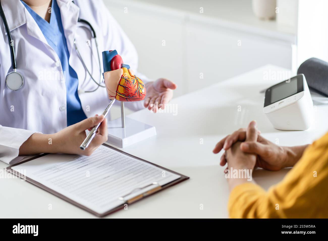 Cardiology Consultation treatment of heart disease. Doctor cardiologist ...