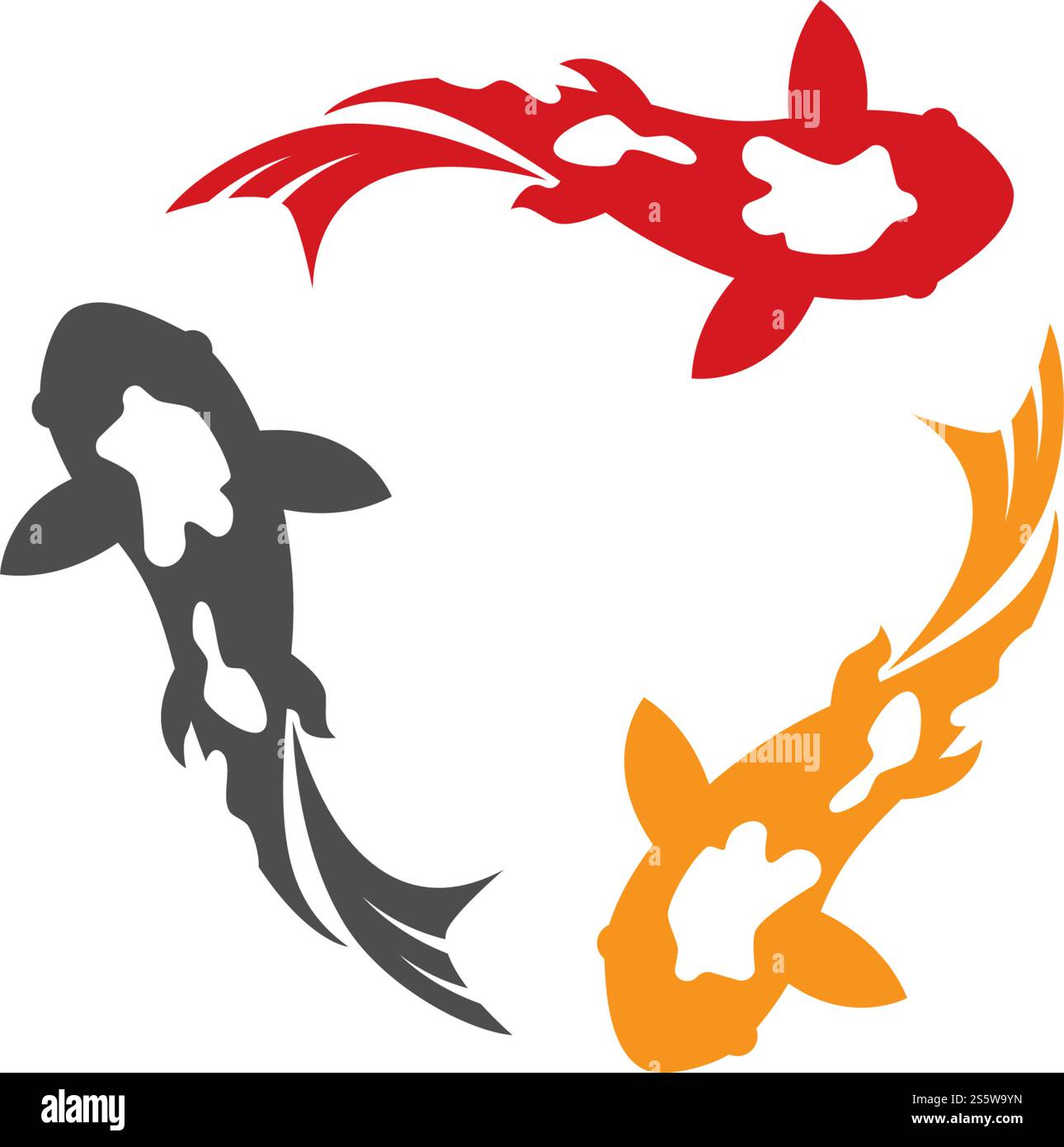 Koi fish logo vector template Stock Vector Image & Art - Alamy