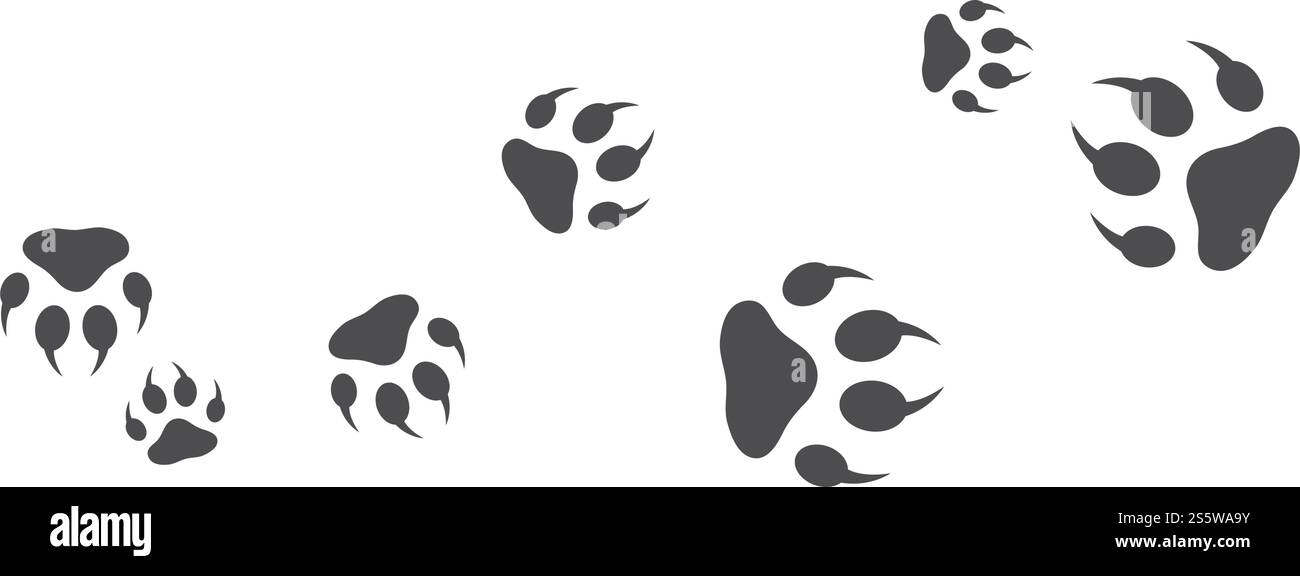 Paw background template vector Stock Vector Image & Art - Alamy