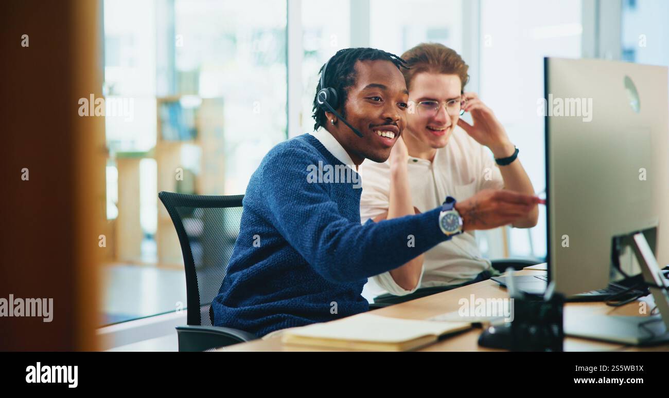 Consultant, business people and discussion with computer for sale ...