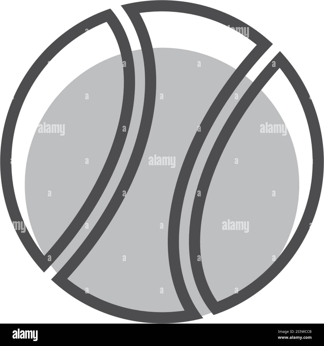 Tennis ball illustration logo icon vector Stock Vector Image & Art - Alamy