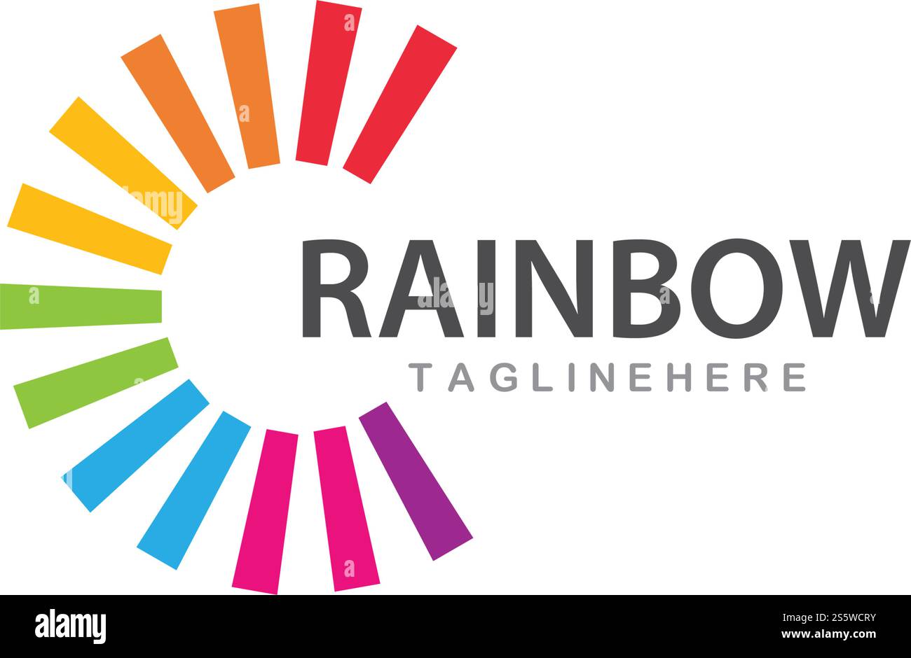 Rainbow logo vector template Stock Vector Image & Art - Alamy