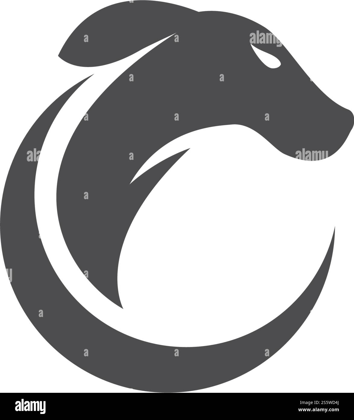 Dog head logo vector Stock Vector Image & Art - Alamy