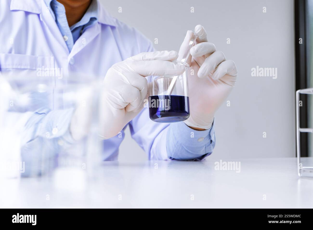 Science innovative Male medical or scientific laboratory researcher ...