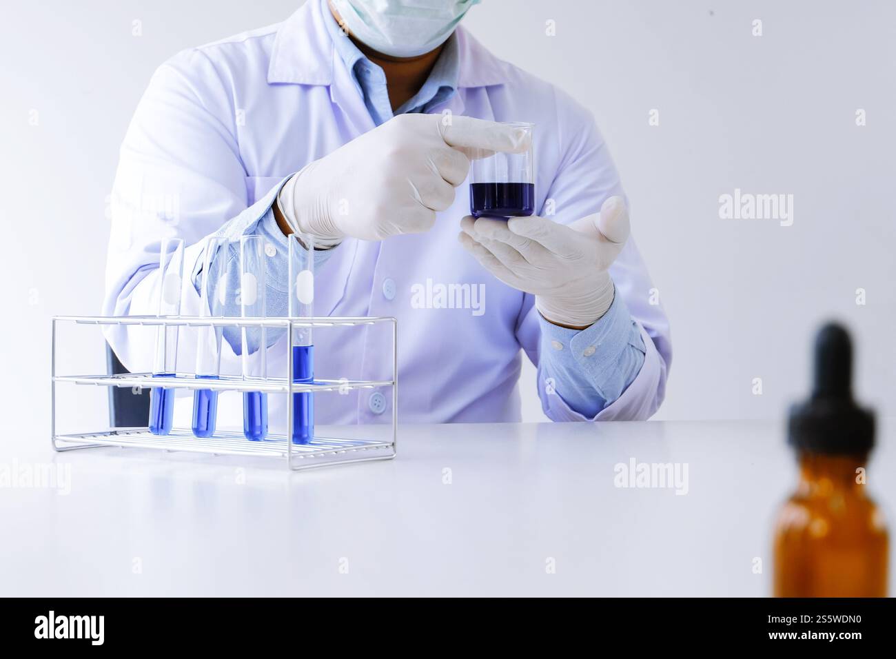 Science innovative Male medical or scientific laboratory researcher ...