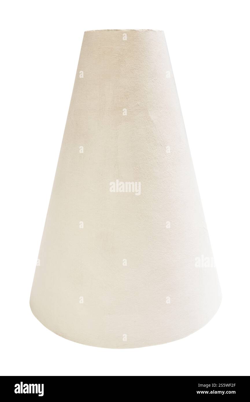 front view of hand-crafted from paper frustum cone three-dimensional ...