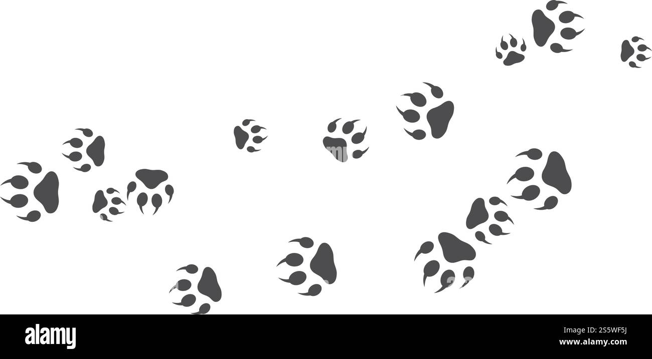 Paw background template vector Stock Vector Image & Art - Alamy