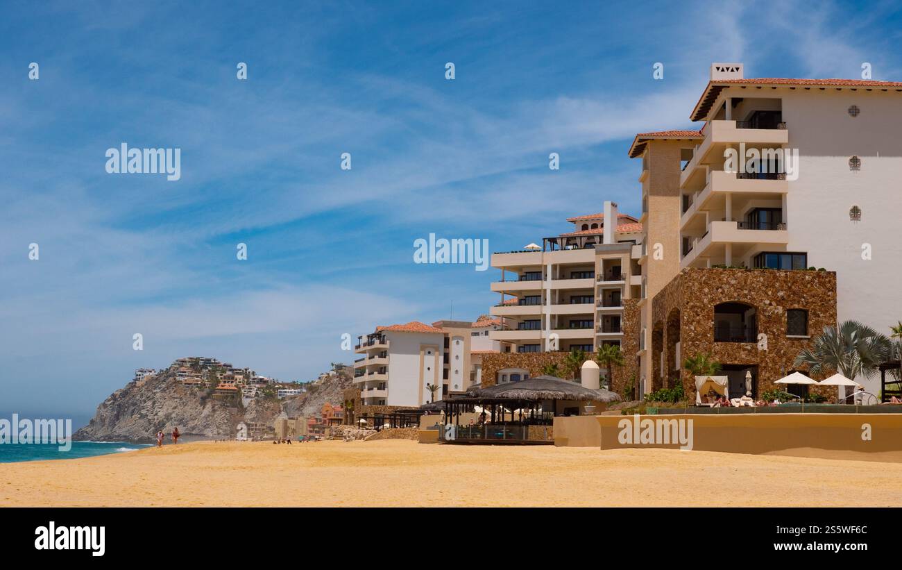 Cabo San Lucas, Mexico - May 15, 2019: Architectural hotel building in ...