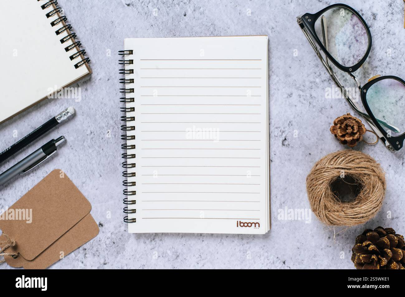 Top view closeup notepad hi-res stock photography and images - Alamy