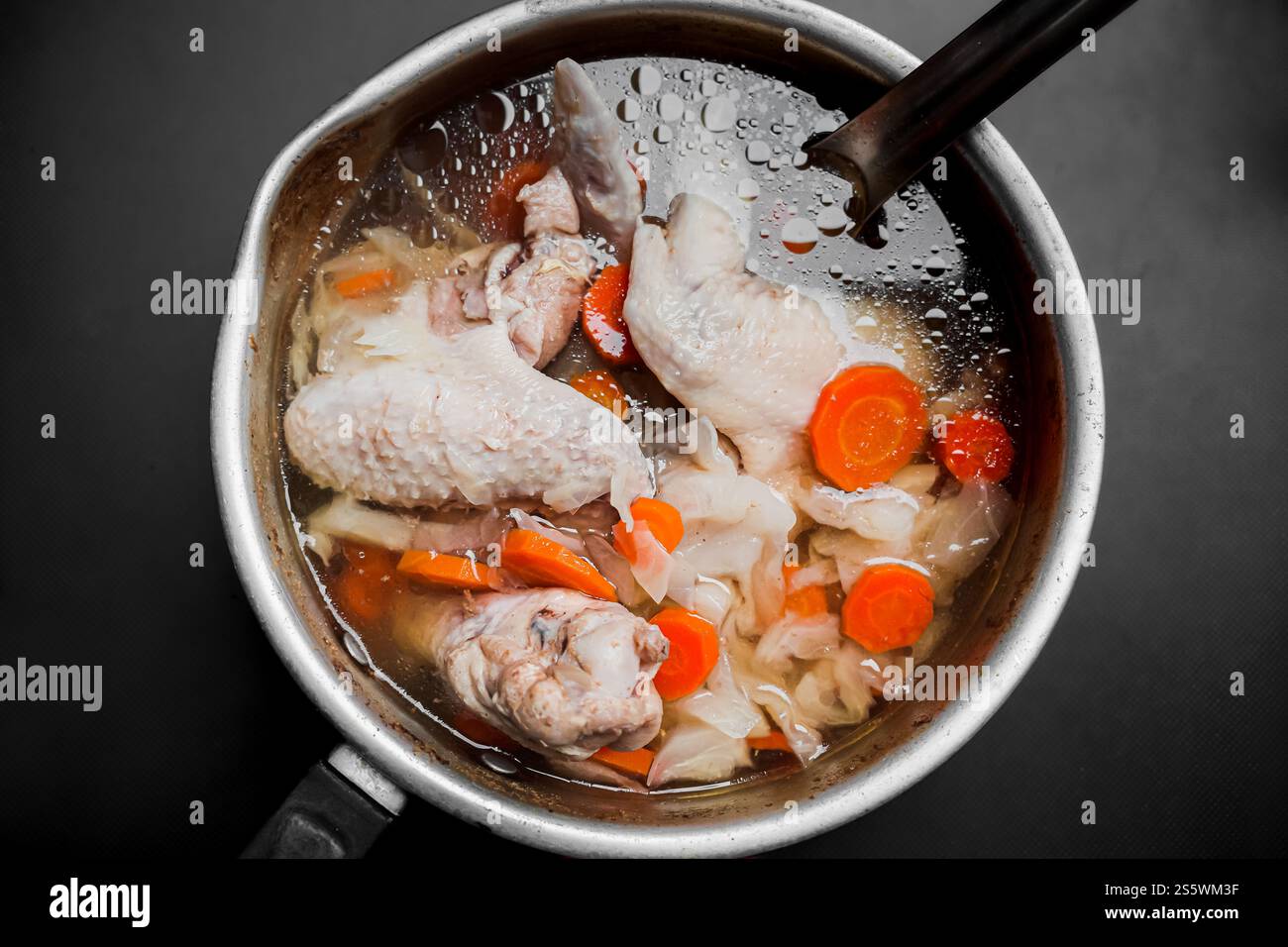 Chicken soup vegetables in hi-res stock photography and images - Alamy