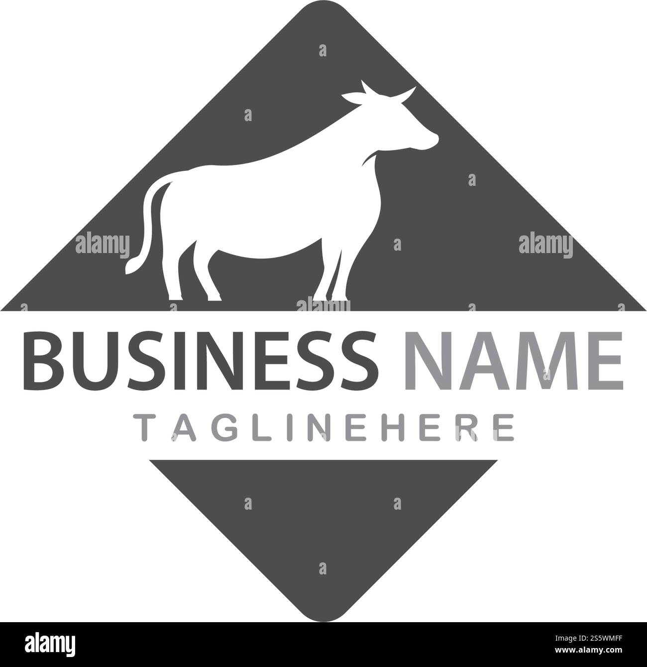 Cow logo vector template Stock Vector Image & Art - Alamy