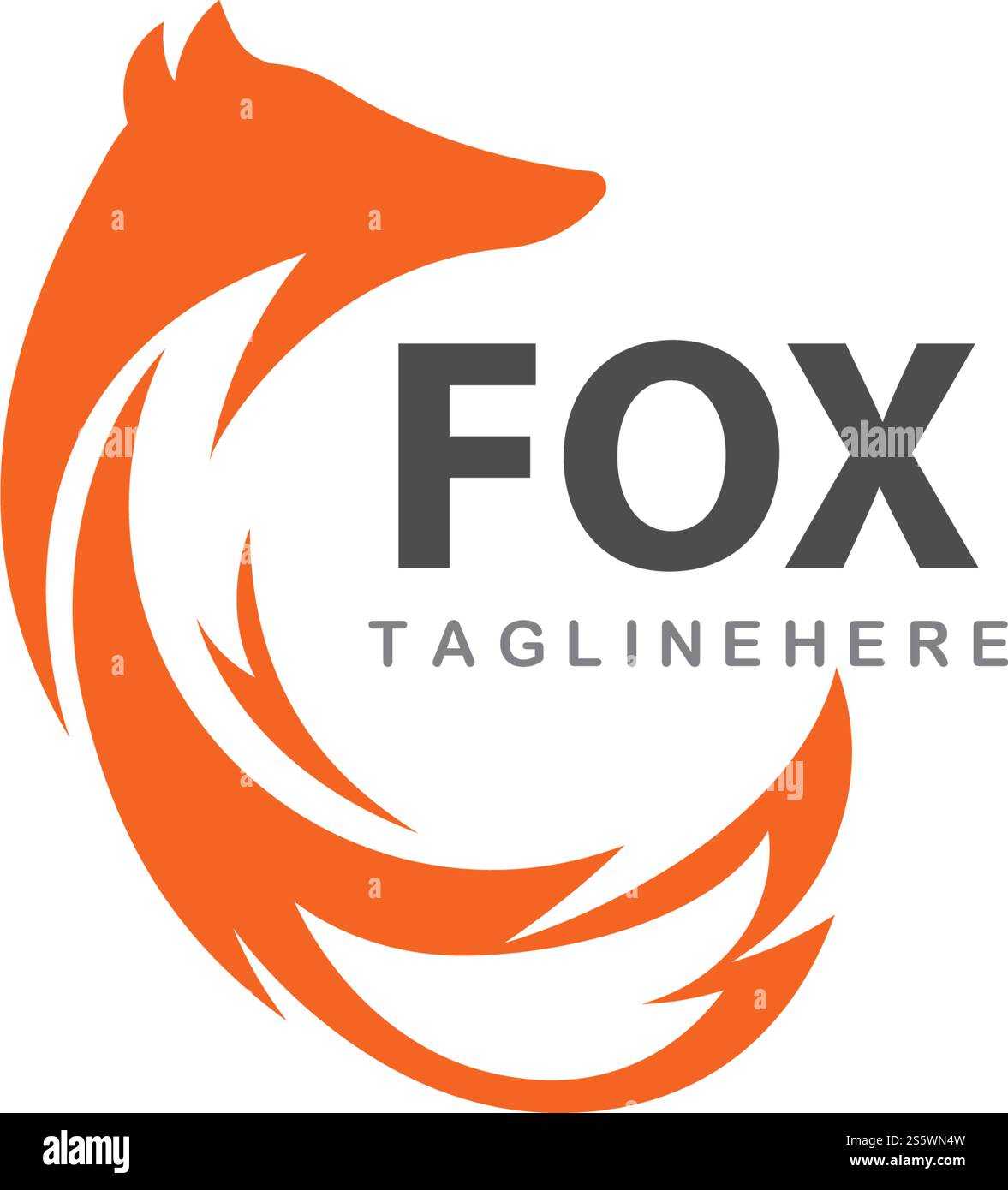 Fox logo vector template Stock Vector Image & Art - Alamy