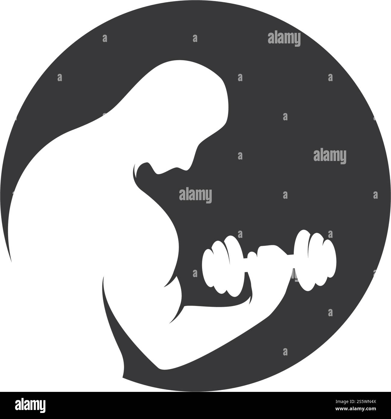 Fitness logo vector flat design Stock Vector Image & Art - Alamy