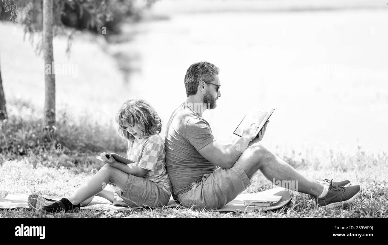 family education of daddy and son child. daddy inspire educational ...