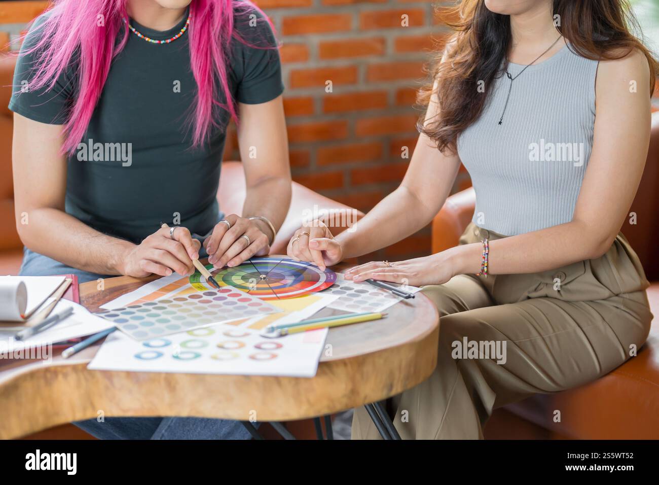 LGBTQ+ transgender man Beautiful Authentic Specialist with Pink Hair ...