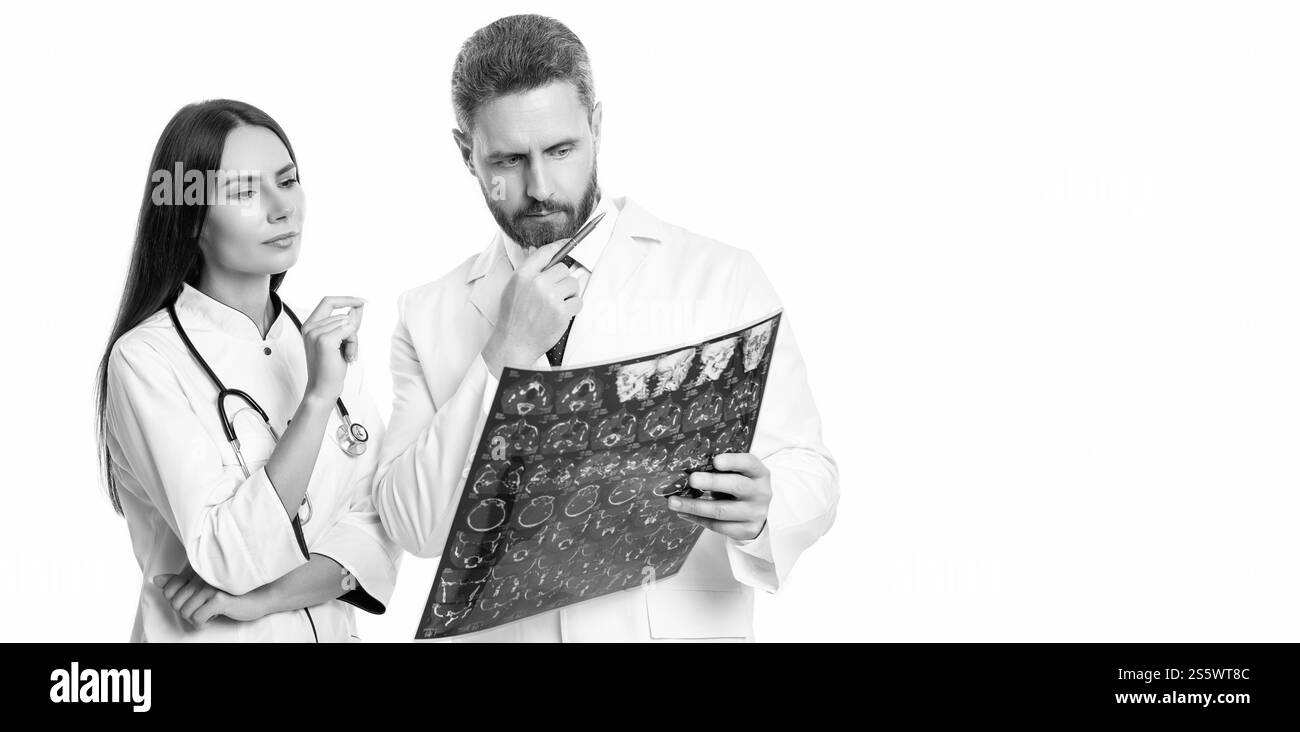medicine concept. doctor hold xray of nuclear medicine. Medicine doctor ...