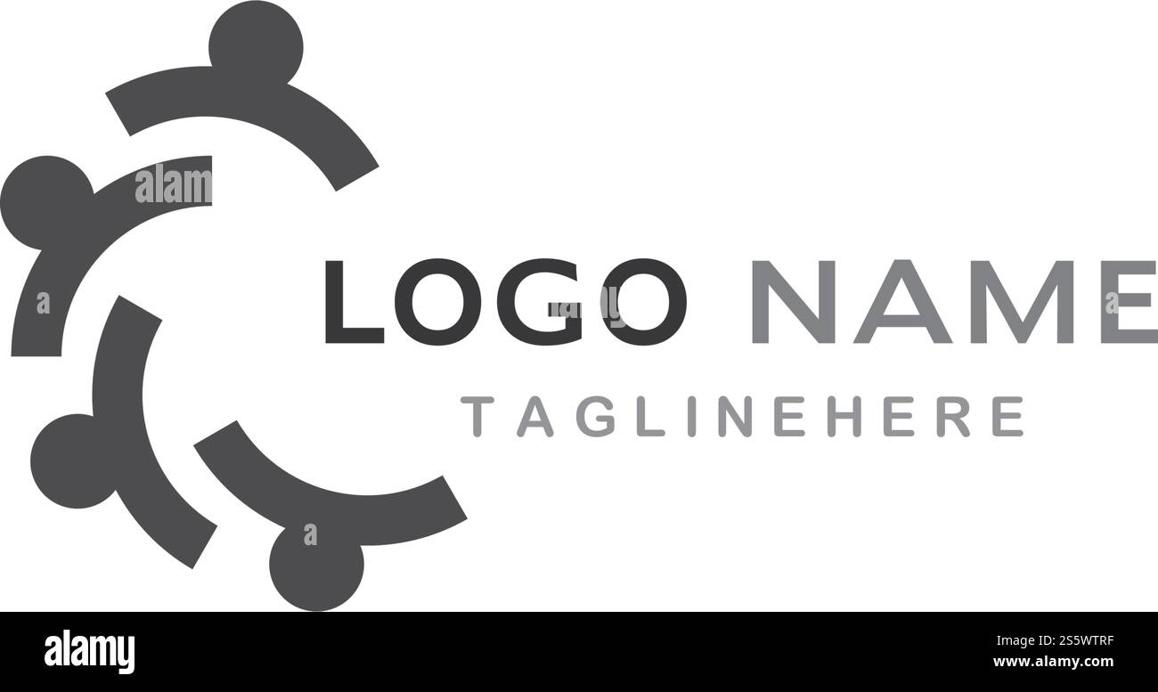 Community logo Black and White Stock Photos & Images - Alamy