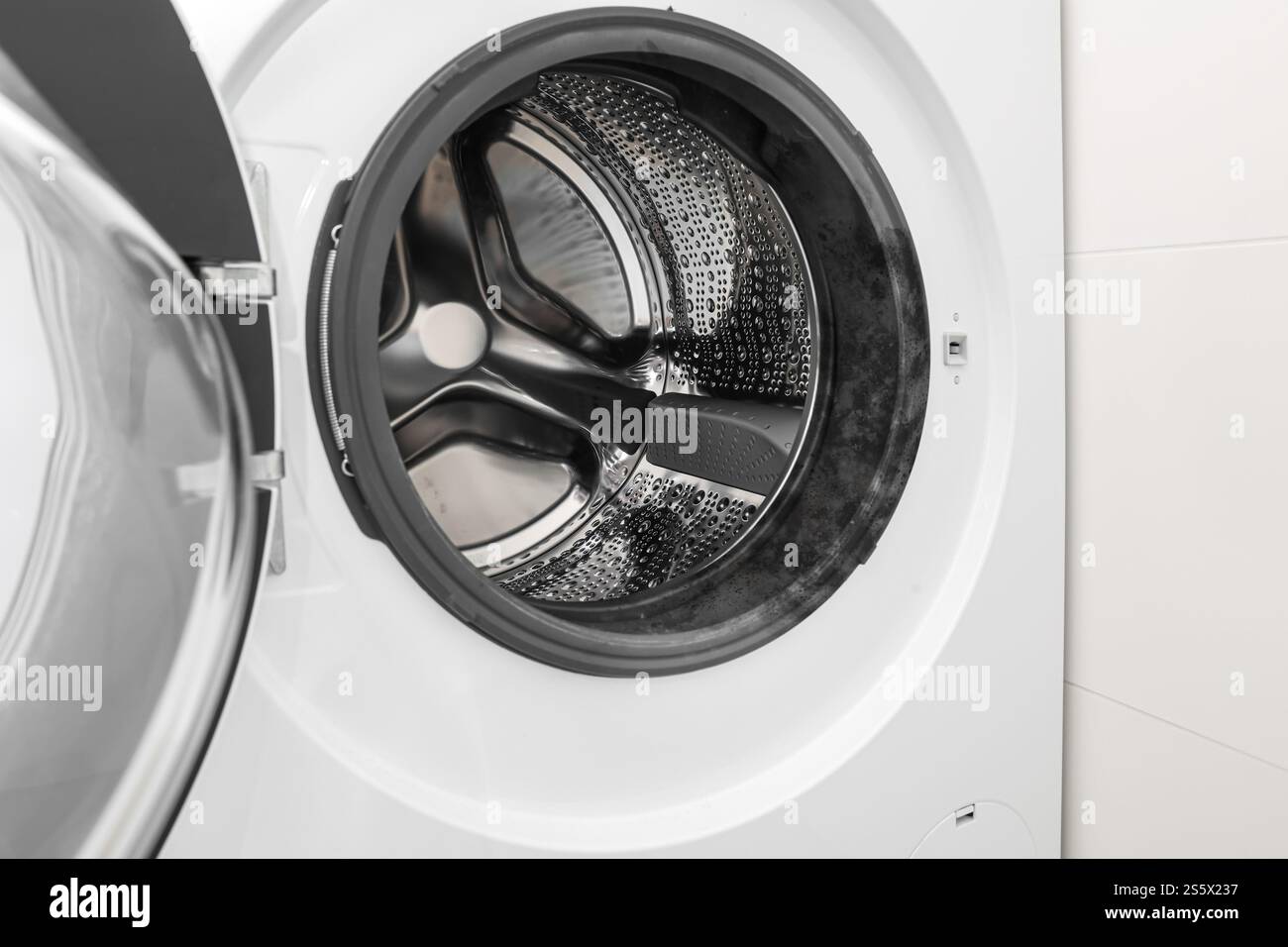 Washing machine with black mold Stock Photo - Alamy