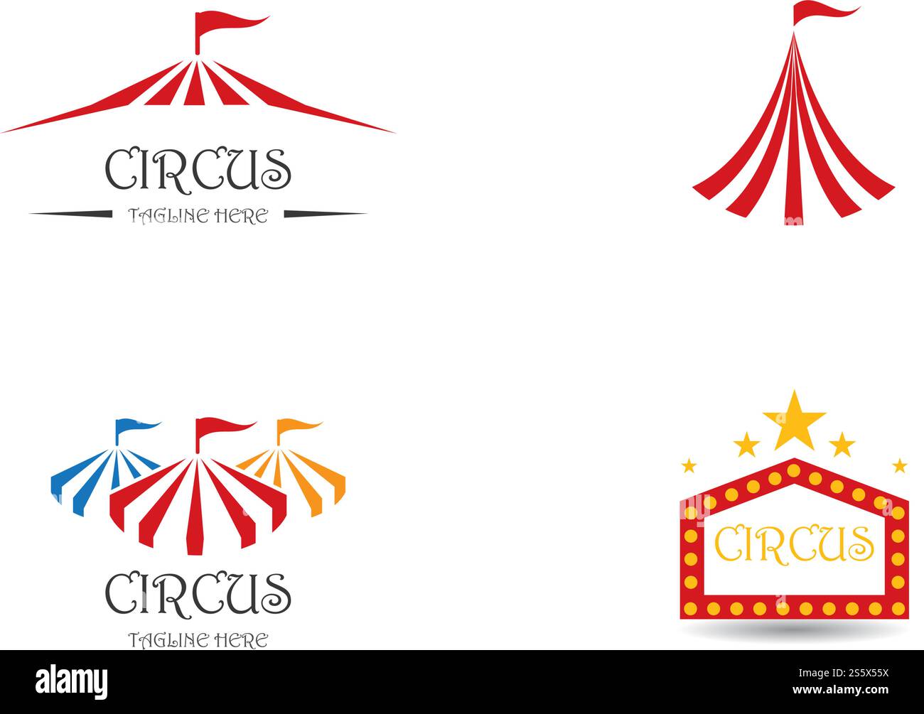 Circus logo template. Vector illustration Stock Vector Image & Art - Alamy
