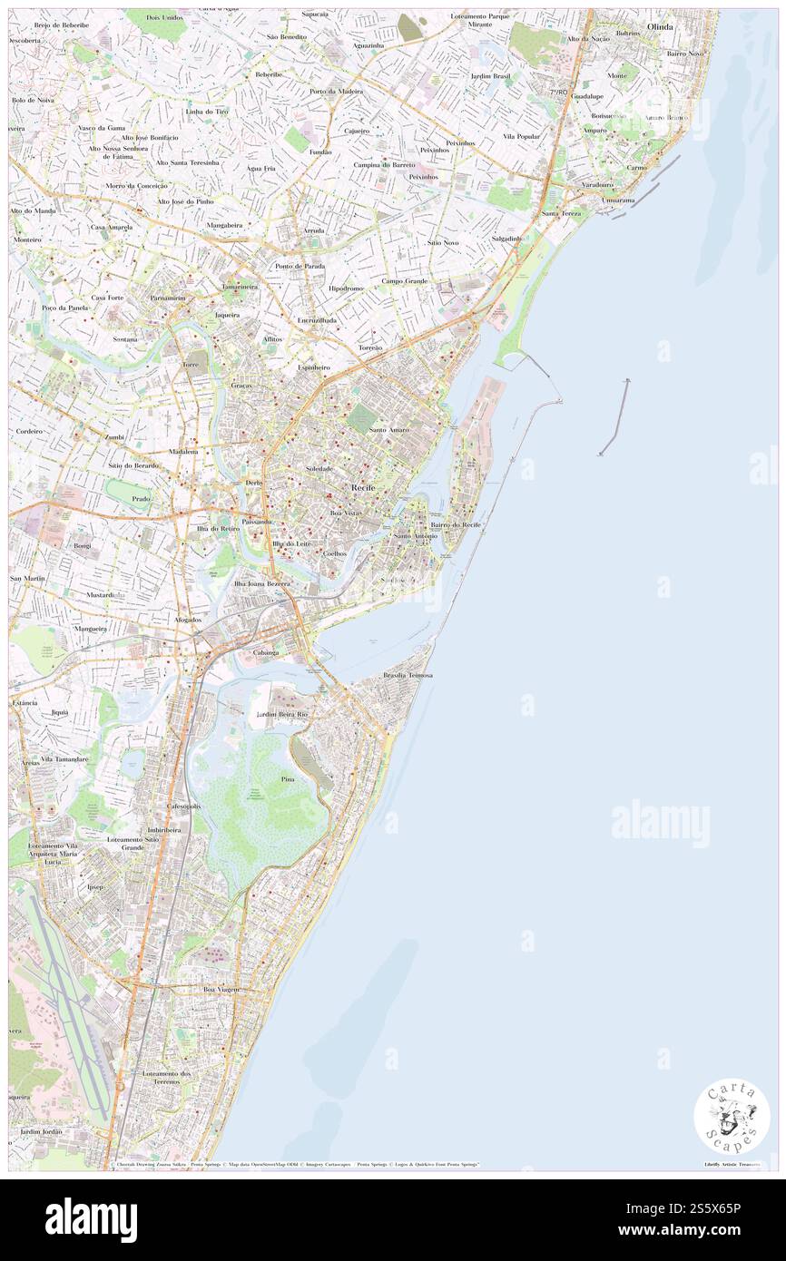 Forte de Sao Tiago das Cinco Pontas, Recife, BR, Brazil, Pernambuco, S ...