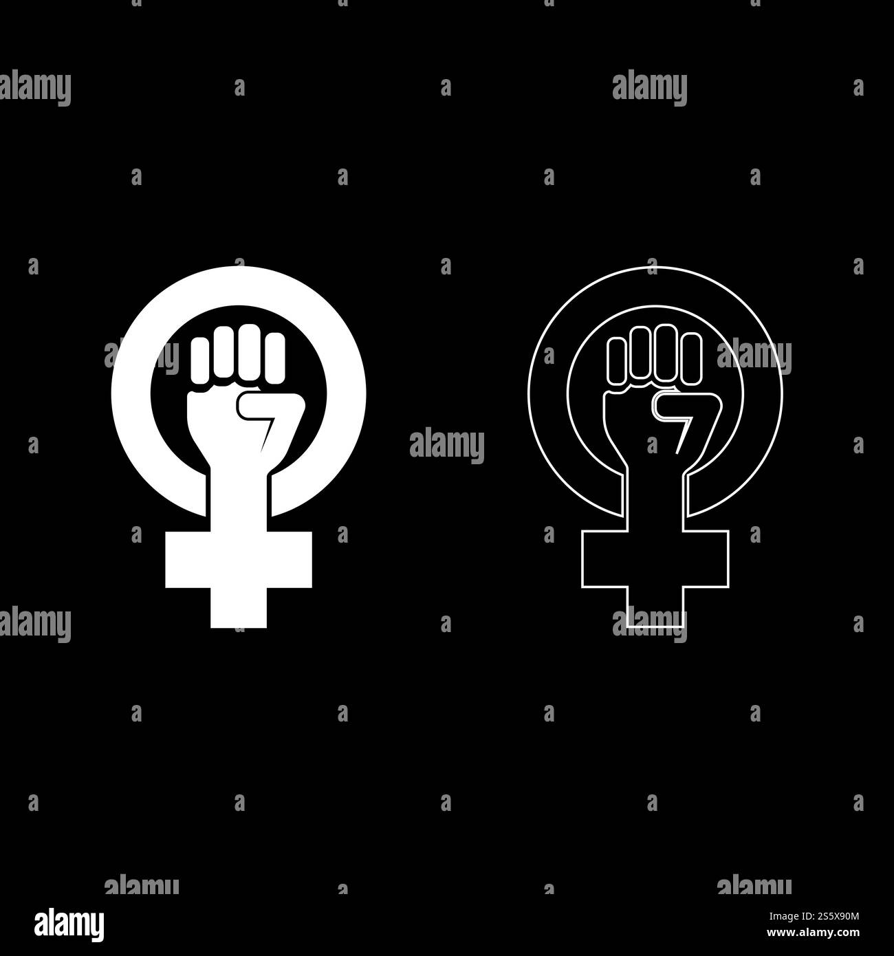 Women in protest Black and White Stock Photos & Images - Alamy