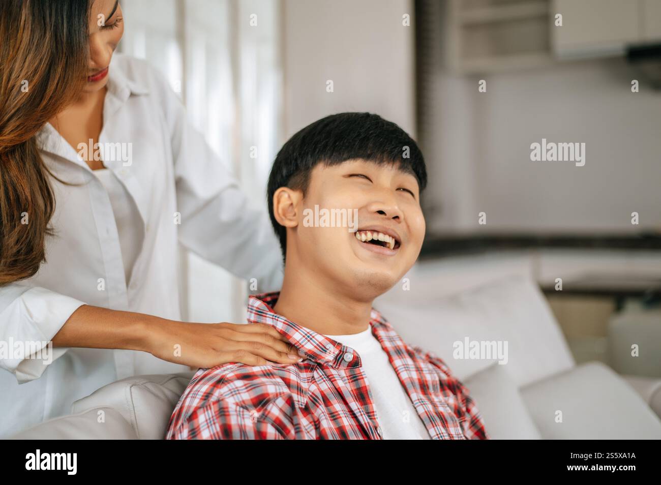 Beautiful woman on massage hi-res stock photography and images - Alamy