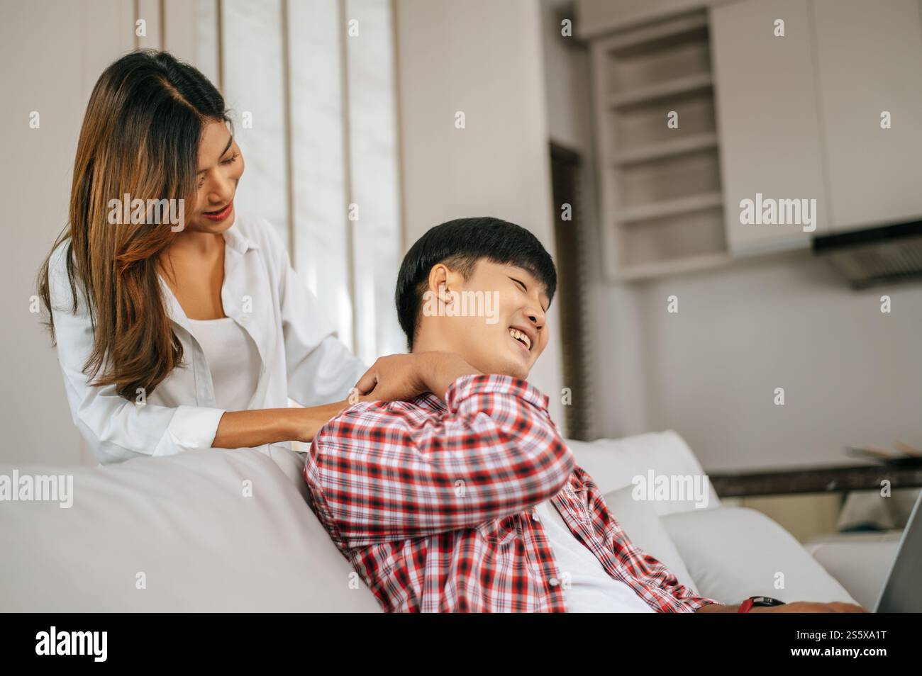 Beautiful woman on massage hi-res stock photography and images - Alamy