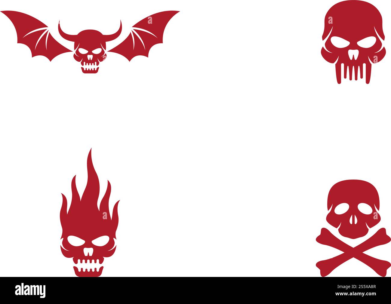 Skull logo vector illustration Stock Vector Image & Art - Alamy