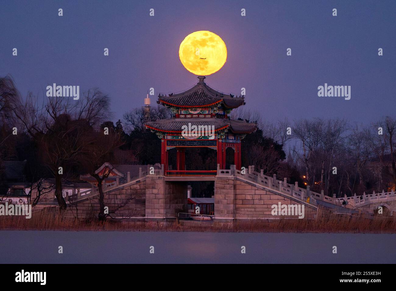 Beijing,China.14th January 2025. (EDITOR'S NOTE: Image taken with ...