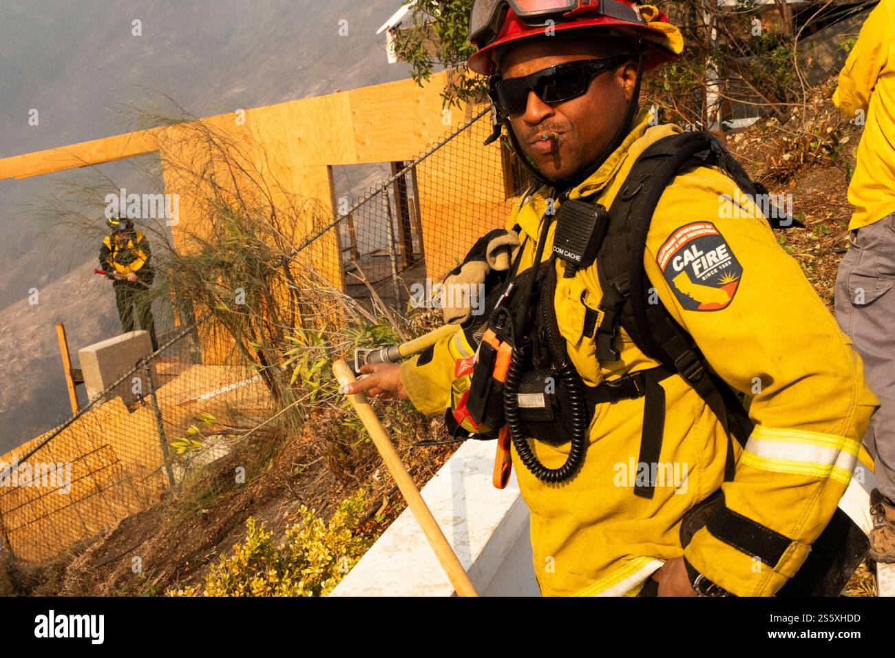 California, United States. 11th Jan, 2025. Fire Captain Ray Richardson ...