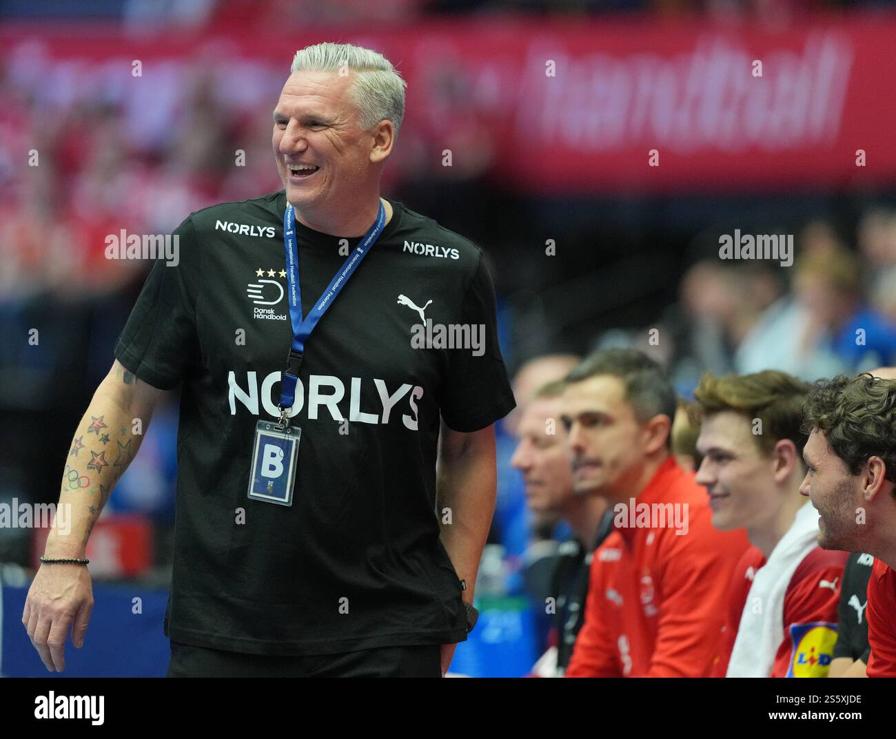 Herning, Denmark. 14th Jan, 2025. Handball: World Championship, Denmark ...