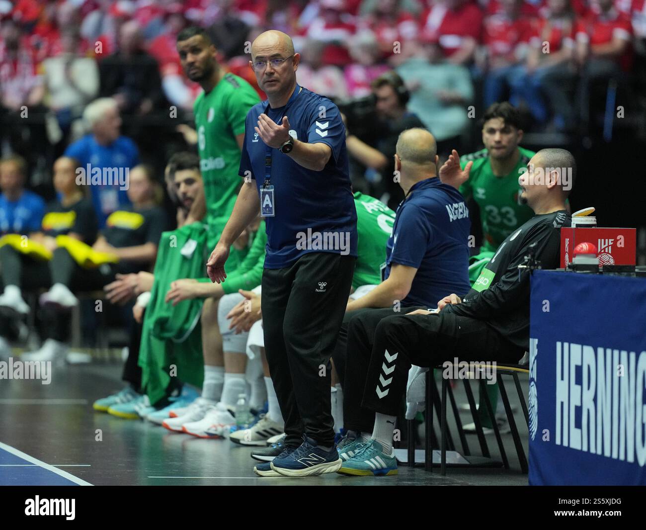 Herning, Denmark. 14th Jan, 2025. Handball: World Championship, Denmark ...