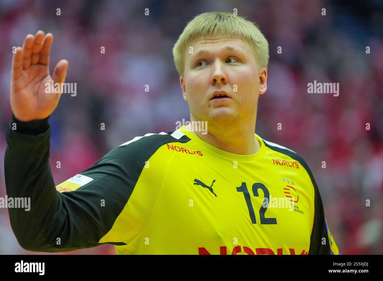 Herning, Denmark. 14th Jan, 2025. Handball: World Championship, Denmark ...