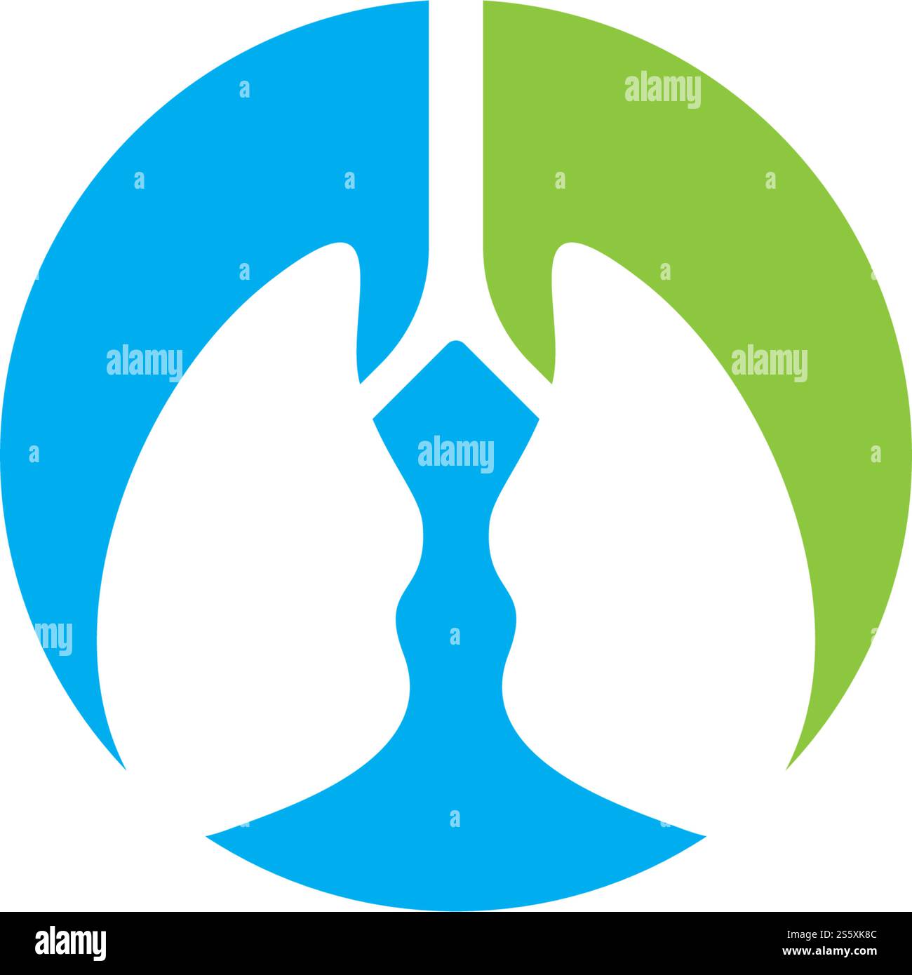 Lungs care logo vector Stock Vector Images - Alamy