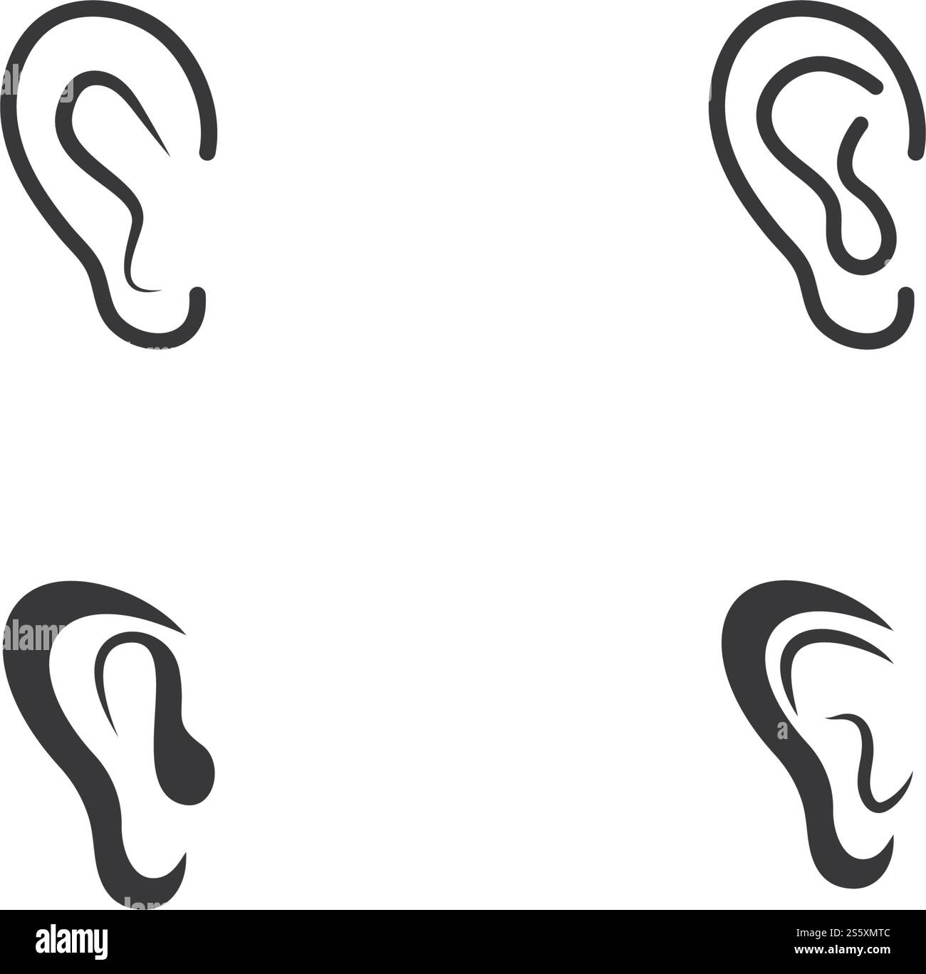 Hearing Logo Template vector Stock Vector Image & Art - Alamy