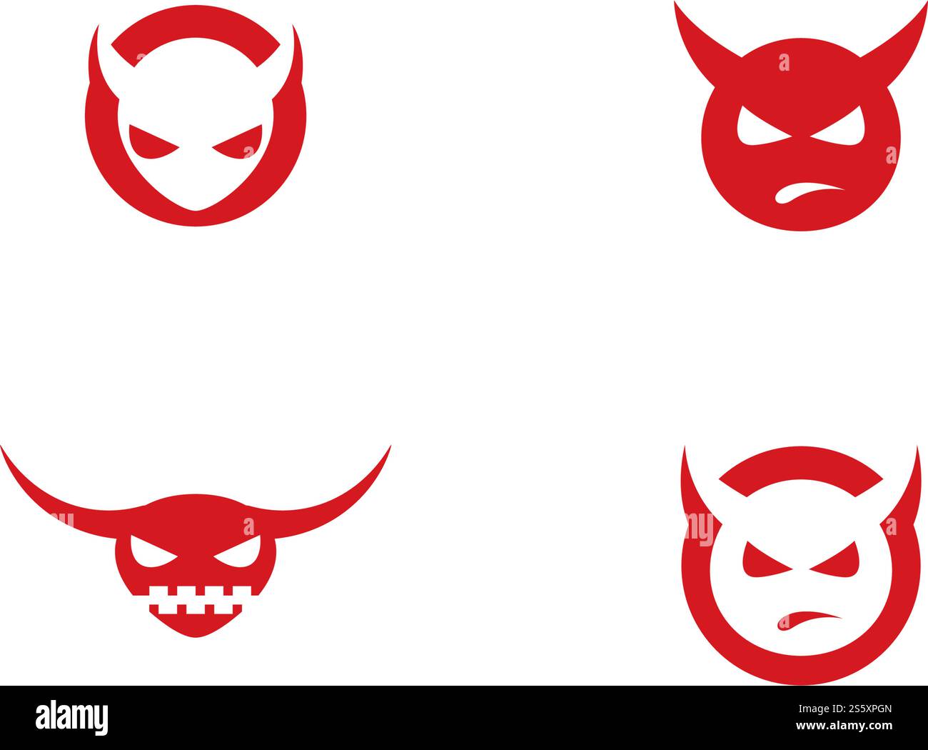 Set devil trident collection Stock Vector Images - Alamy