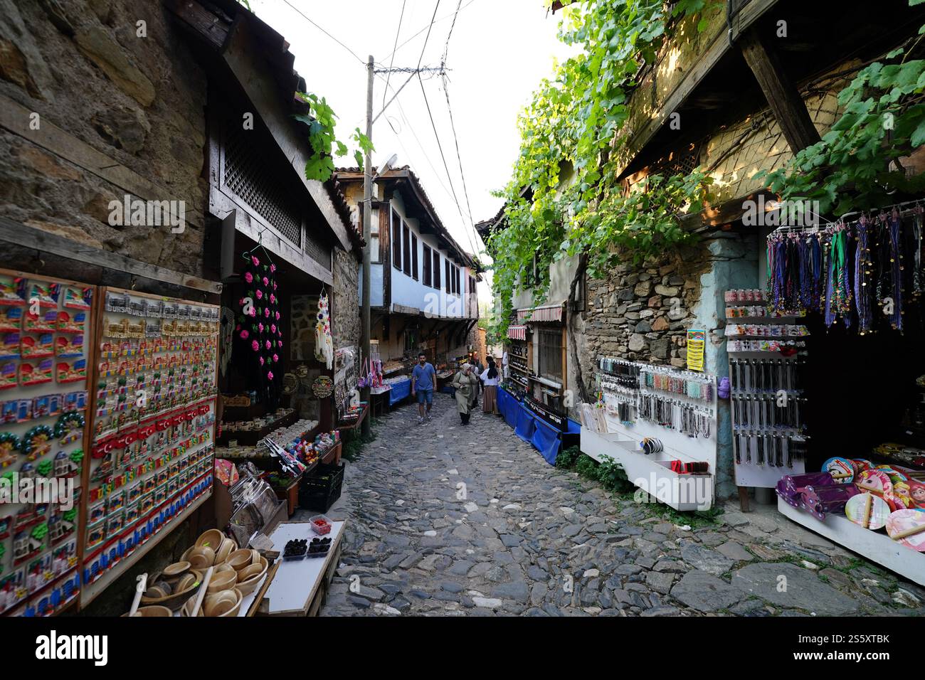 BURSA, TURKIYE - JULY 21, 2024: Old streets of Cumalikizik Village ...