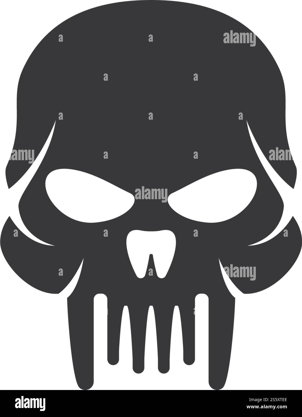 Skull logo vector illustration Stock Vector Image & Art - Alamy
