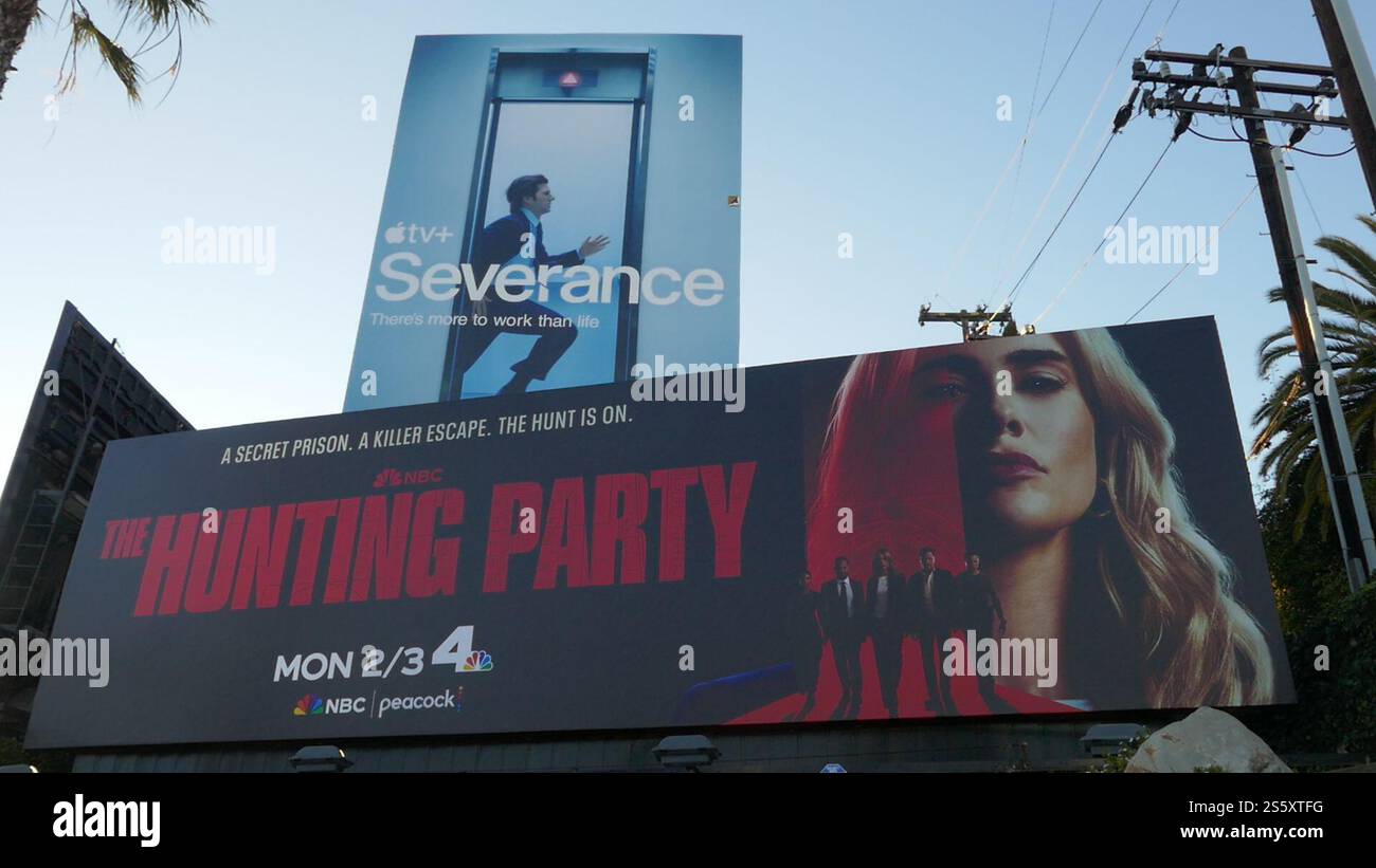 Los Angeles, California USA 14th January 2025 Severance Billboard with ...