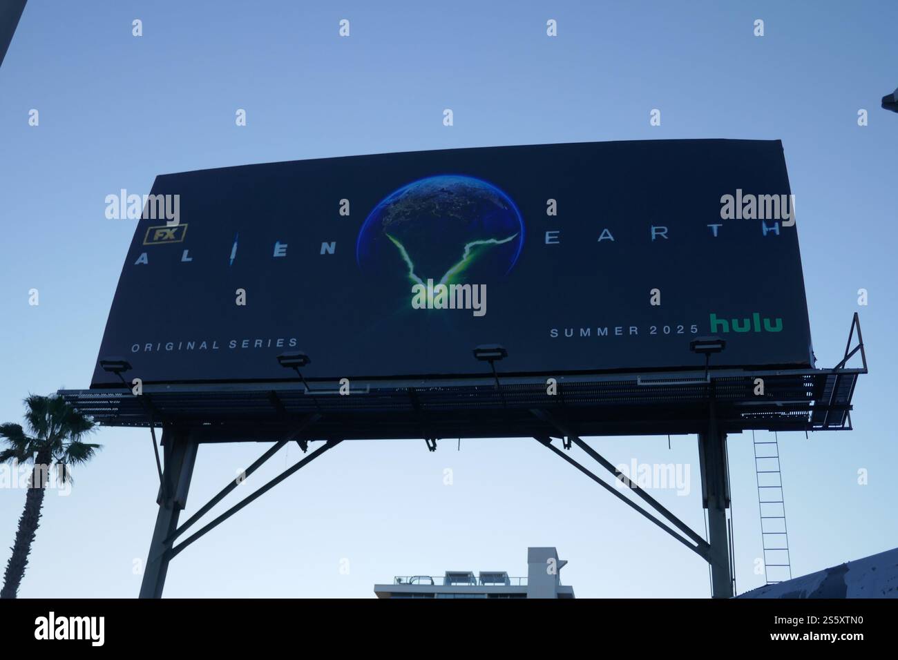 Los Angeles, California USA 14th January 2025 Alien Earth Billboard on ...