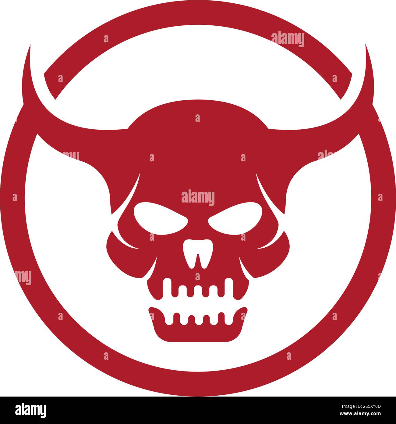 Skull Devil logo vector illustration Stock Vector Image & Art - Alamy