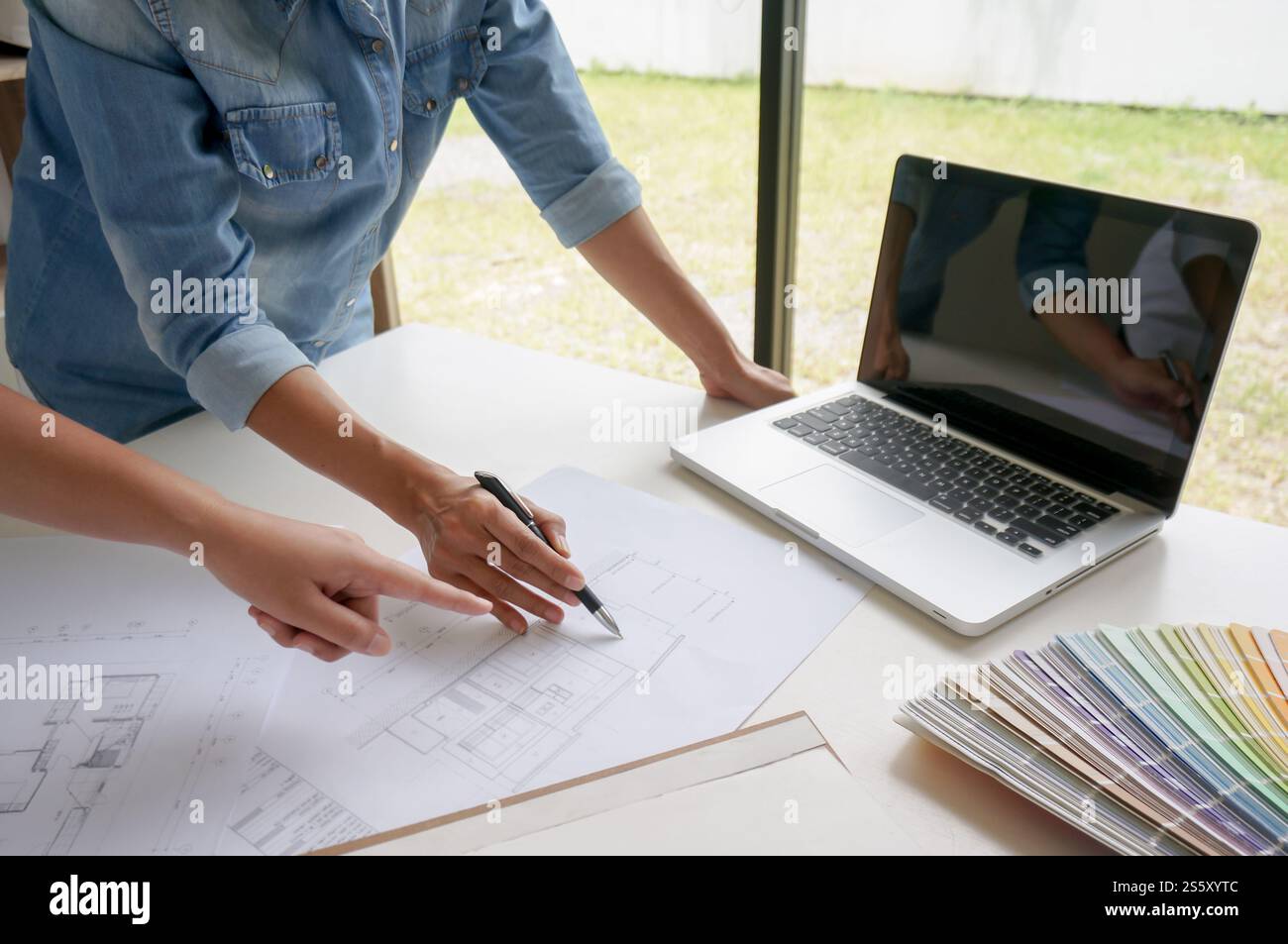 Architecture drawing on architectural project business architecture ...