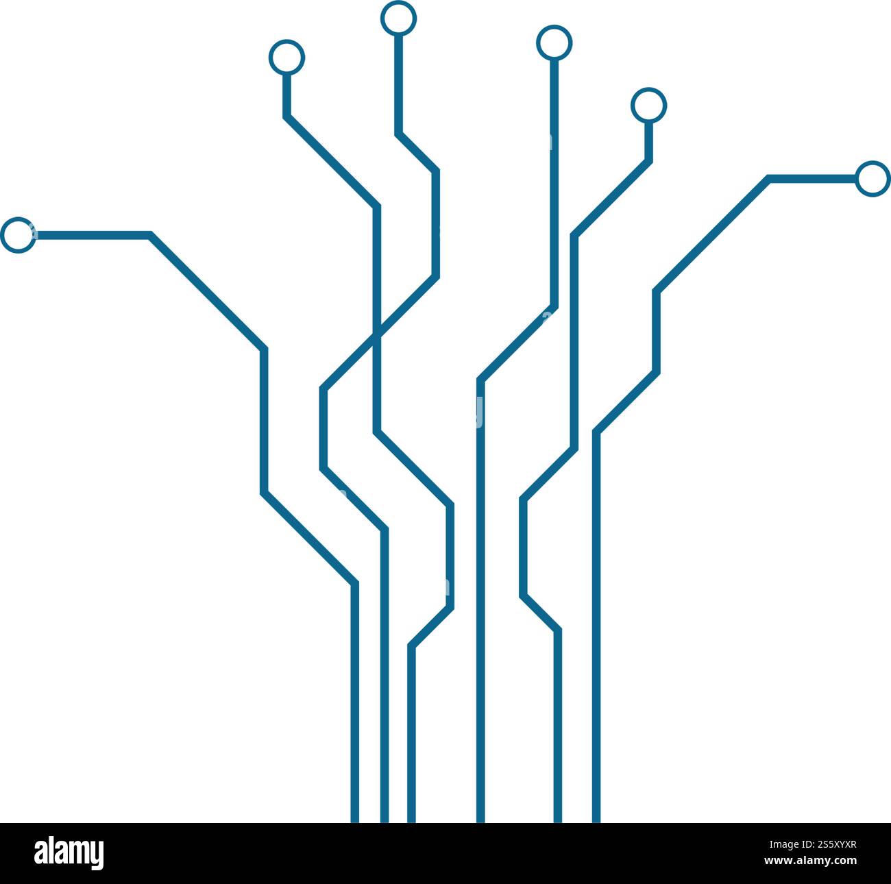 circuit technology logo vector template Stock Vector Image & Art - Alamy