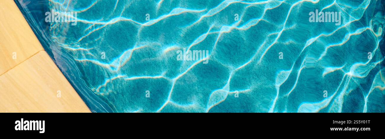 Abstract pool water. Swimming pool flow with waves background surface ...