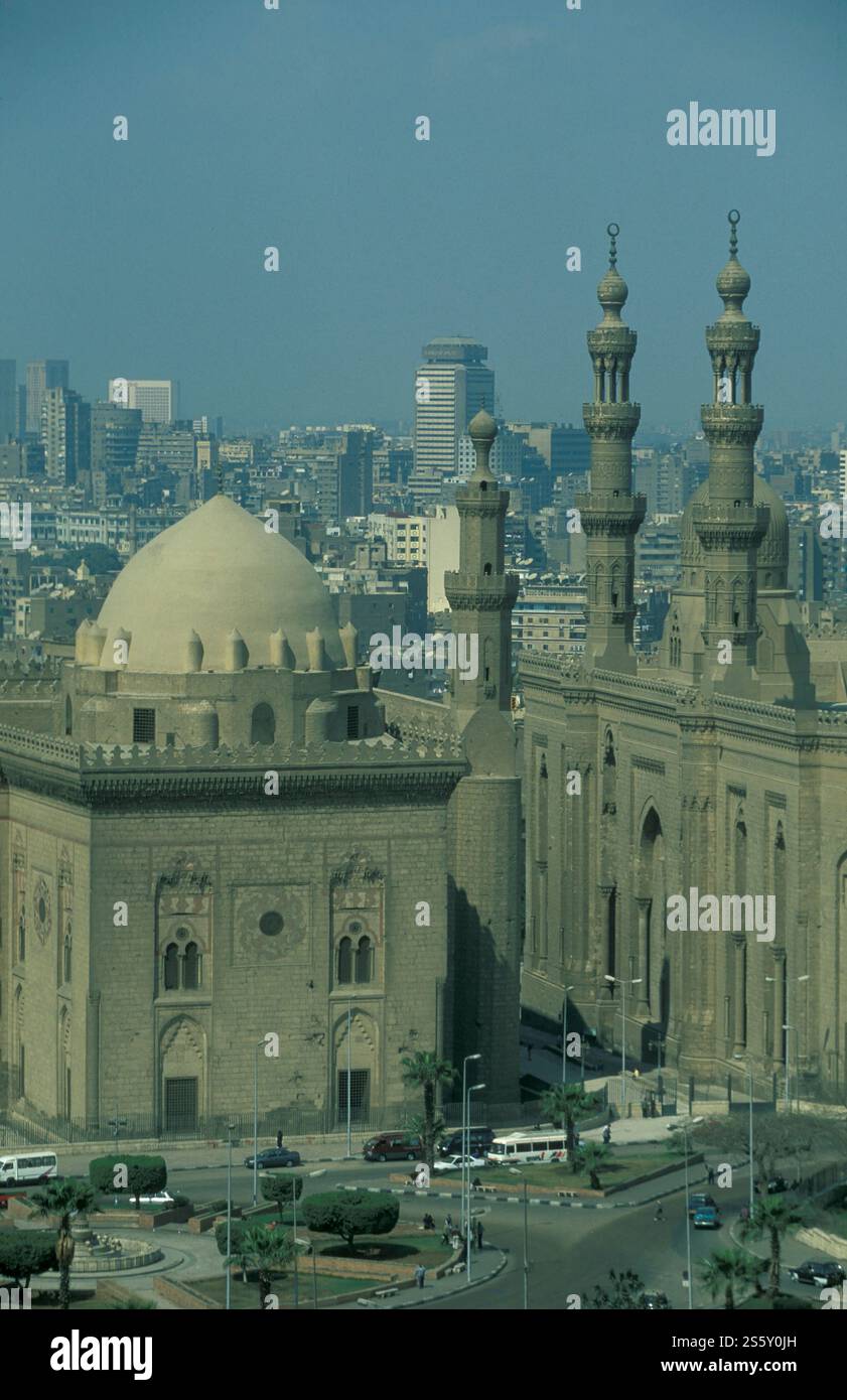 a view of the Sultan Hassan Mosque in the old town of Cairo the capital of Egypt in north africa ...