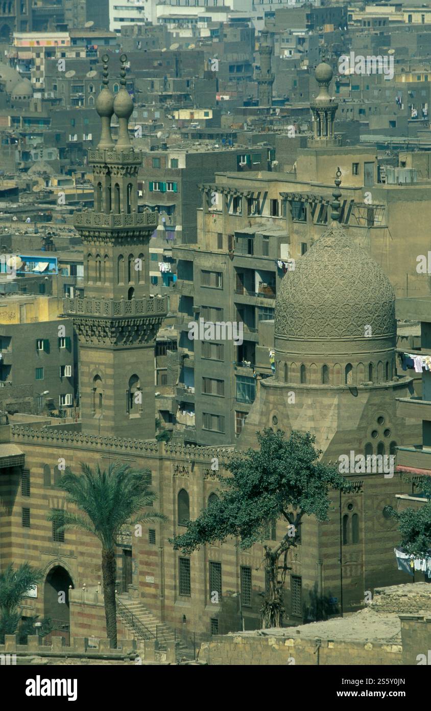 a view of the Sultan Hassan Mosque in the old town of Cairo the capital of Egypt in north africa ...