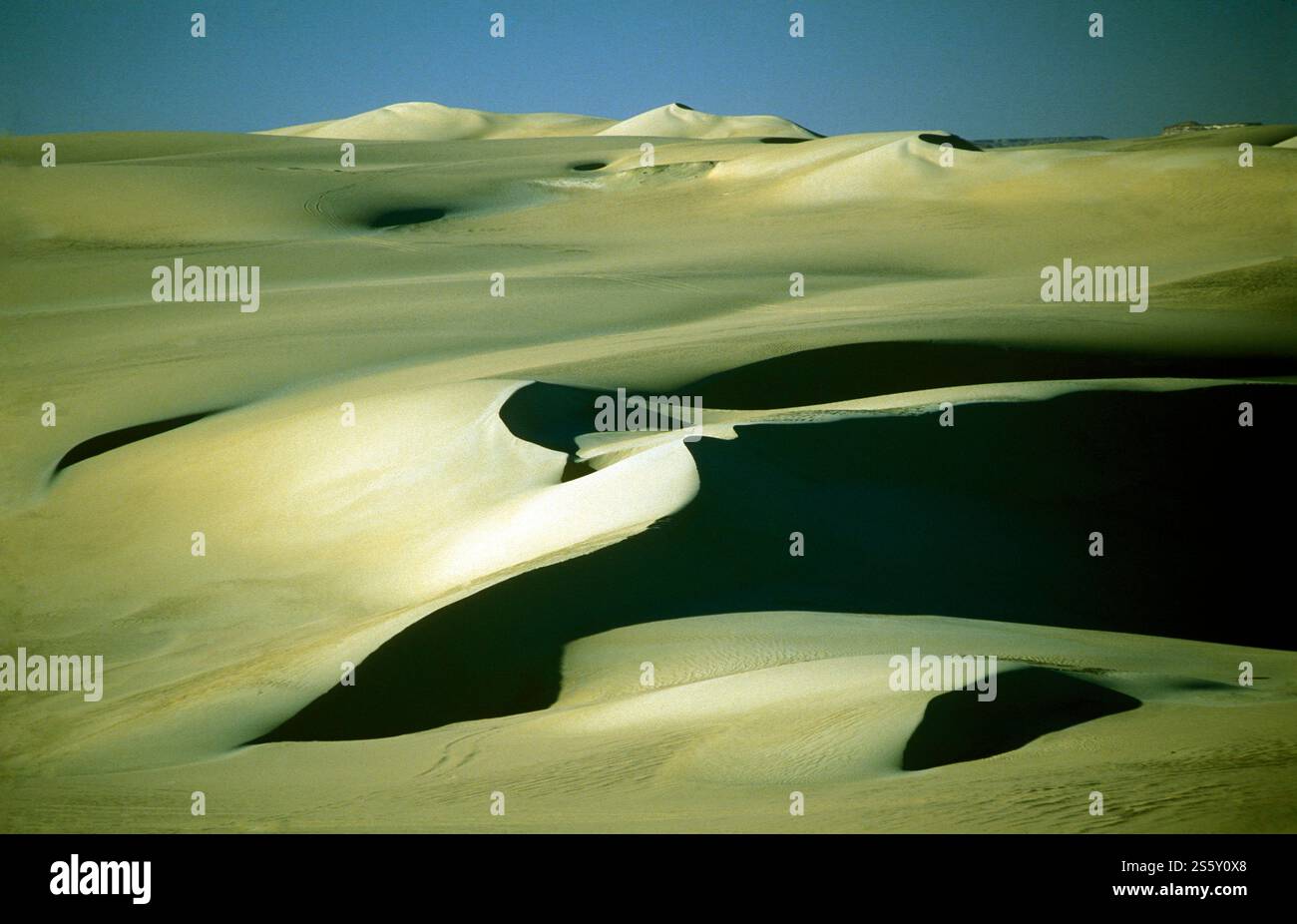 the Sand Dunes near the Oasis and Village of Siwa in the Libyan or ...