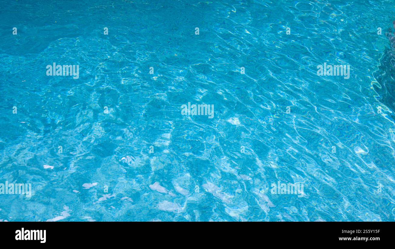 Abstract pool water. Swimming pool flow with waves background surface ...